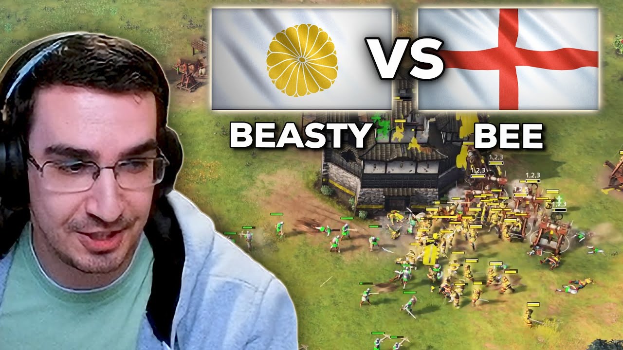 Beasty & Bee Get into a Heated Battle on Holy Island in AOE4... - YouTube