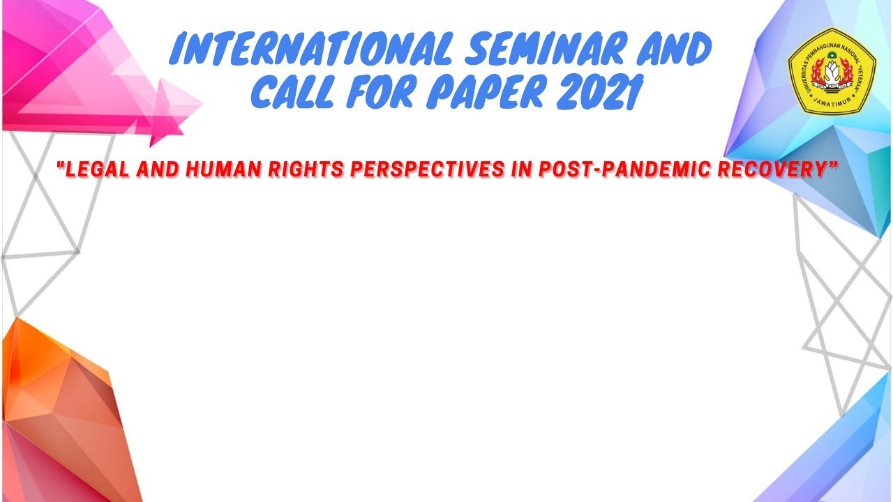 INTERNATIONAL SEMINAR AND CALL FOR PAPER - YouTube