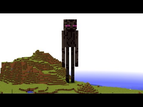 Minecraft - Giant Enderman explodes
