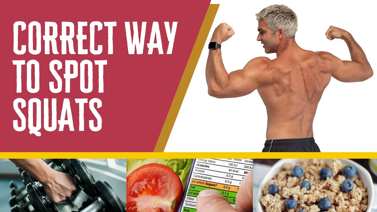 Correct Way to Spot Someone Performing Squats - YouTube