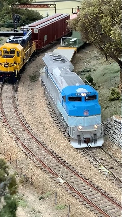UP 4141 At Brazos In SAMRA #modeltrains #sanantonio #hoscale #texas #funrun #unionpacific # ...
