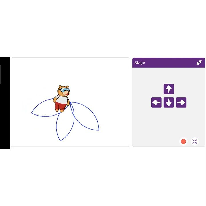 how to draw petals pattern using arc in pictoblox |scratch|🌹|coding ...