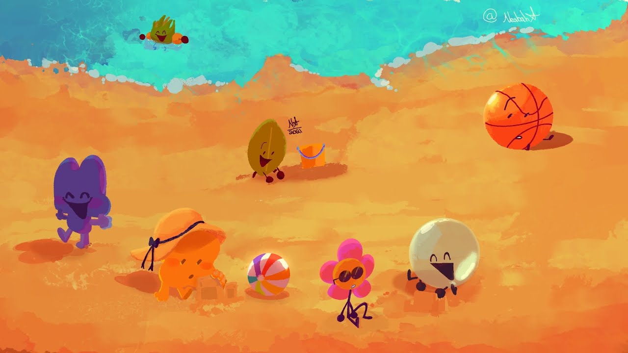 (Speedpaint!) [BFB/BFDI/TPOT- Beach Day! - YouTube