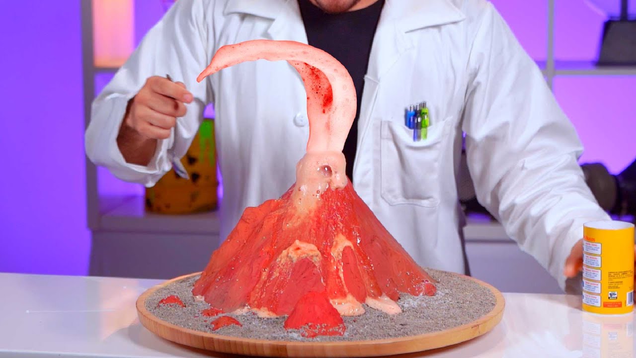 Cómo hacer un volcán casero. Ideas para tus hijos - YouTube