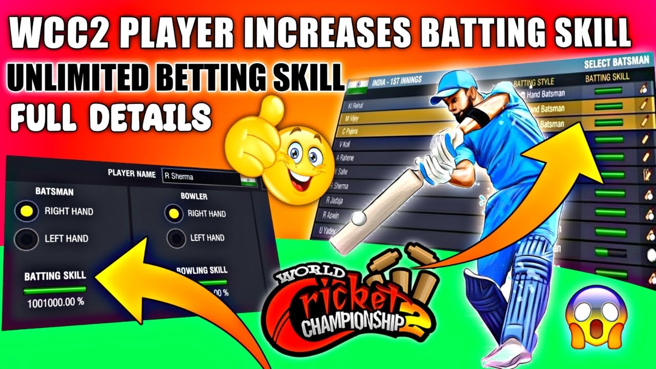 How To Increase Player Skill In Wcc2 | Wcc2 Increase Player Skill 2022 ...