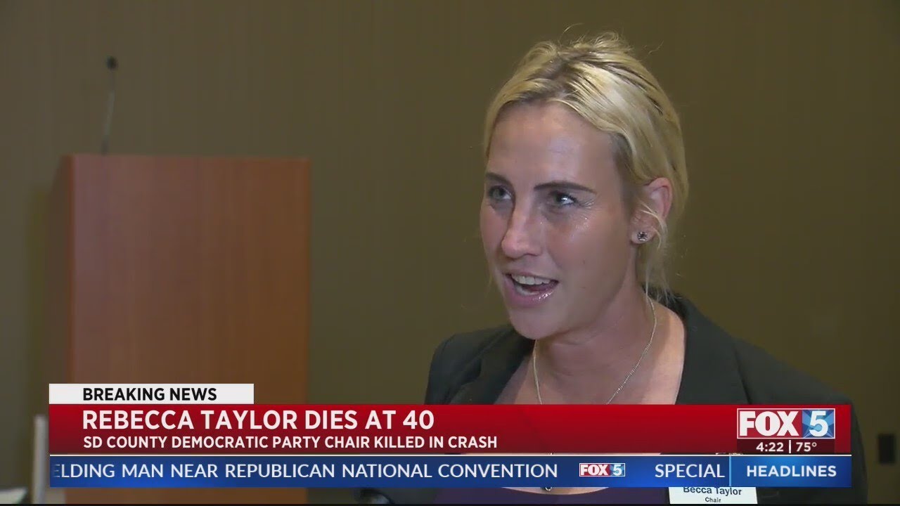 San Diego County Democratic Party Chair Rebecca Taylor dies at 40 - YouTube