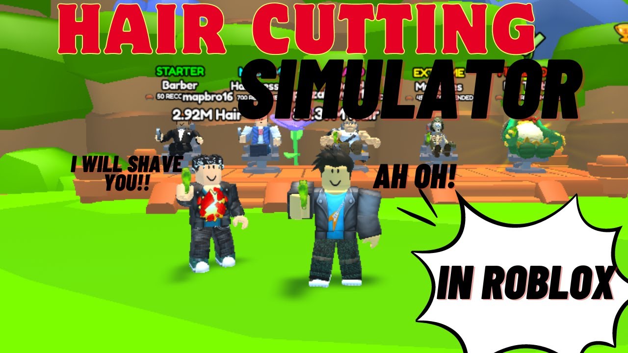 I Cut off My Hair 1,597,542 TIMES In Roblox Hair Cutting Simulator ...
