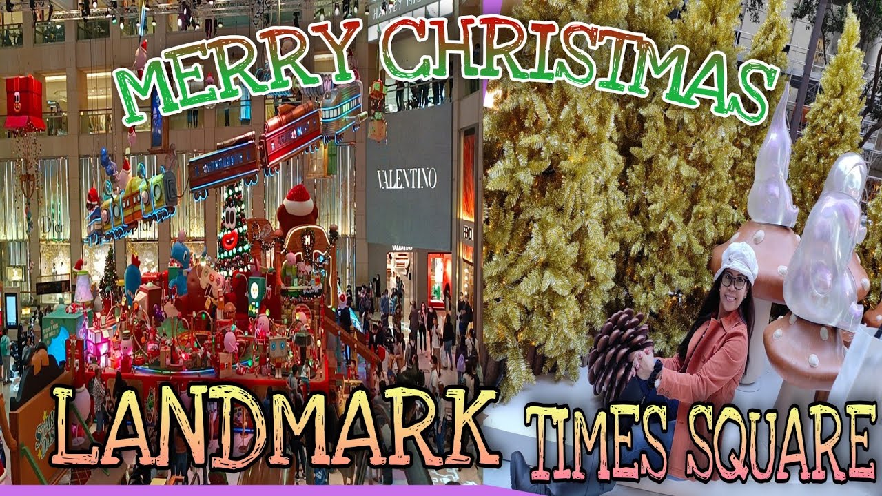 TIME SQUARE/ LANDMARK CHRISTMAS DECORATIONS - YouTube