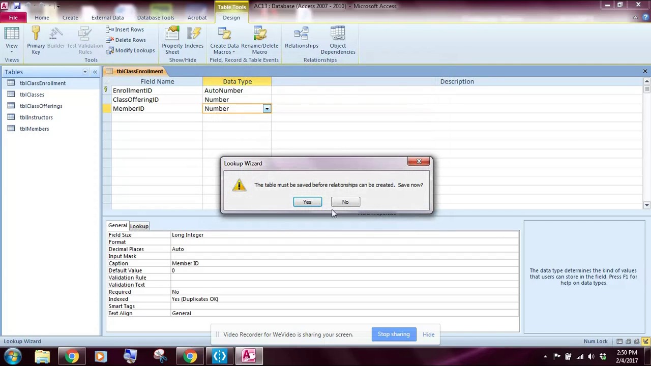 Access Lesson 3 Exercise 13 - YouTube