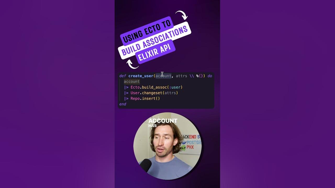 Using Ecto To Build An Association For Elixir Rest Api Project Youtube