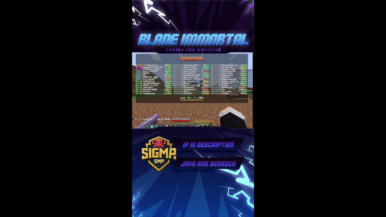 Day 7 Of Sigma SMP | Java & Bedrock #SigmaSMP #MinecraftIndia - YouTube