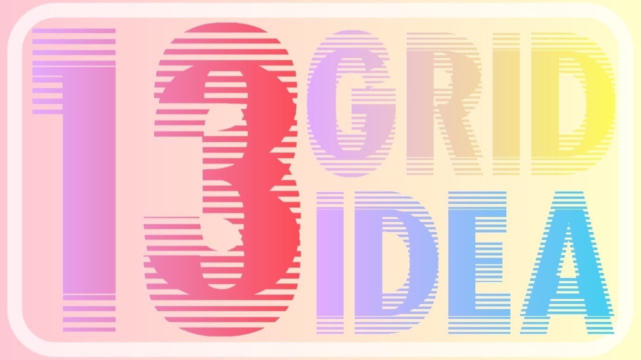 13 grid idea 🌸 - YouTube