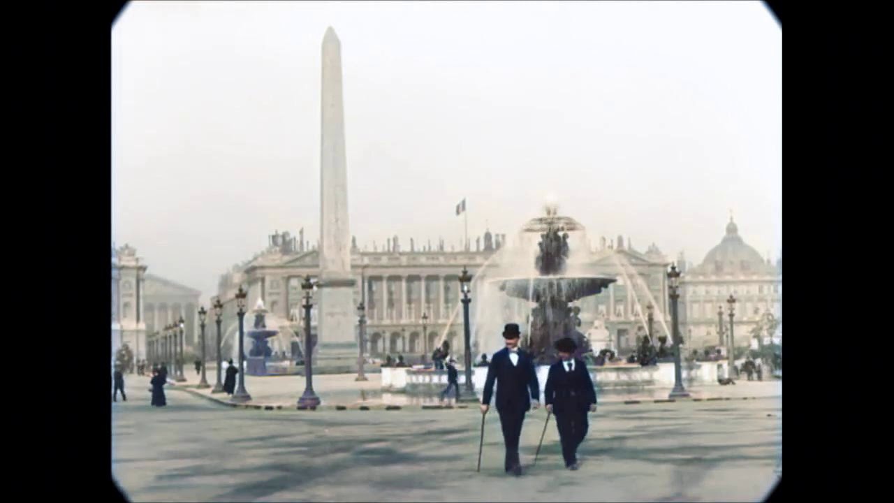 Paris 1890 - colorized - YouTube