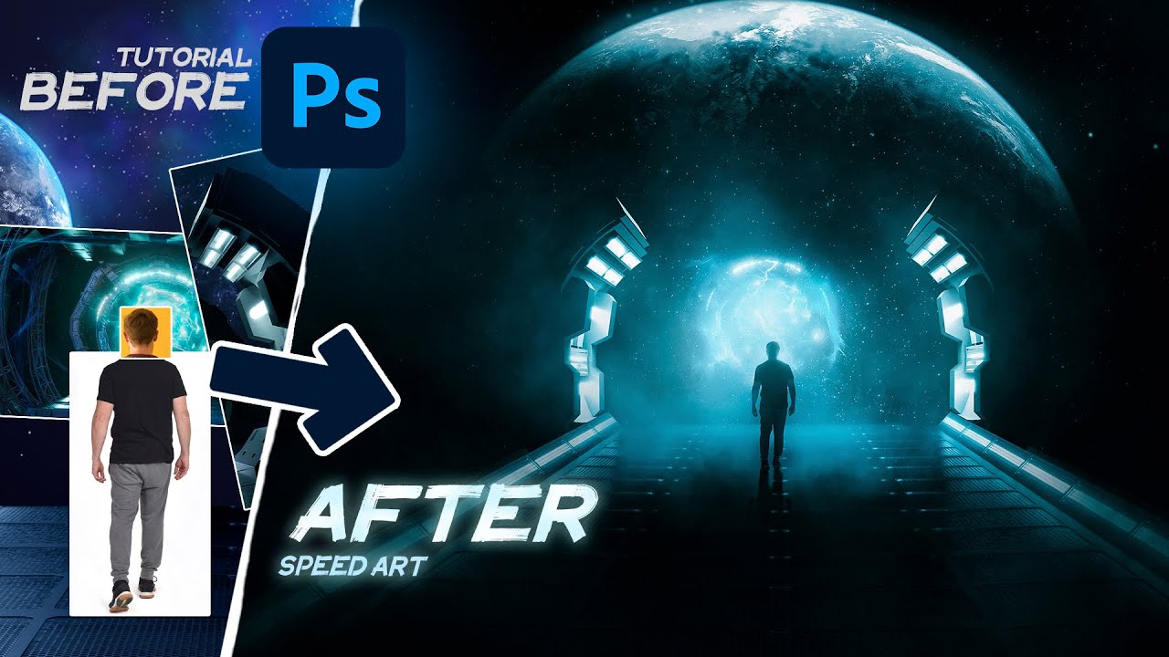 The Portal intergalactic Photoshop Manipulation Tutorial | Composite ...