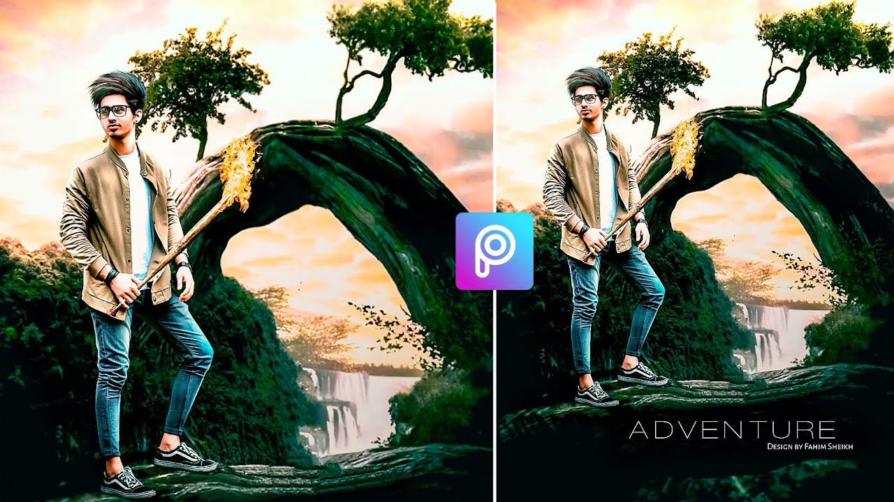 PicsArt Adventure Manipulation | Picsart tutorial for beginners | Fahim ...