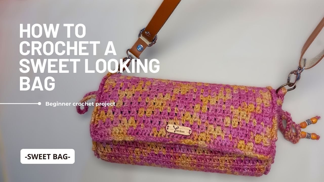 How to Crochet a Sweet Looking Bag | #crochettutorial For Beginner | # ...