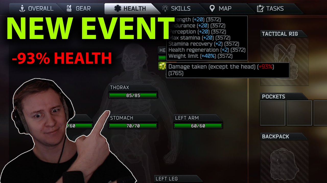 New Event : Insane Skills boosts and -93% Health - Escape From Tarkov ...