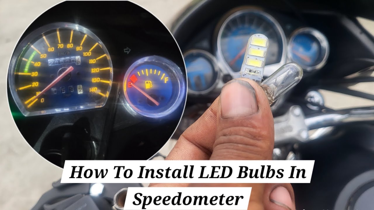 How to install led lights bulbs in.Speedometer Hero.Supr Splendor 2024 ...