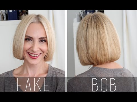 Kestirmeden Kısa Sac Modeli Sahte Bob\