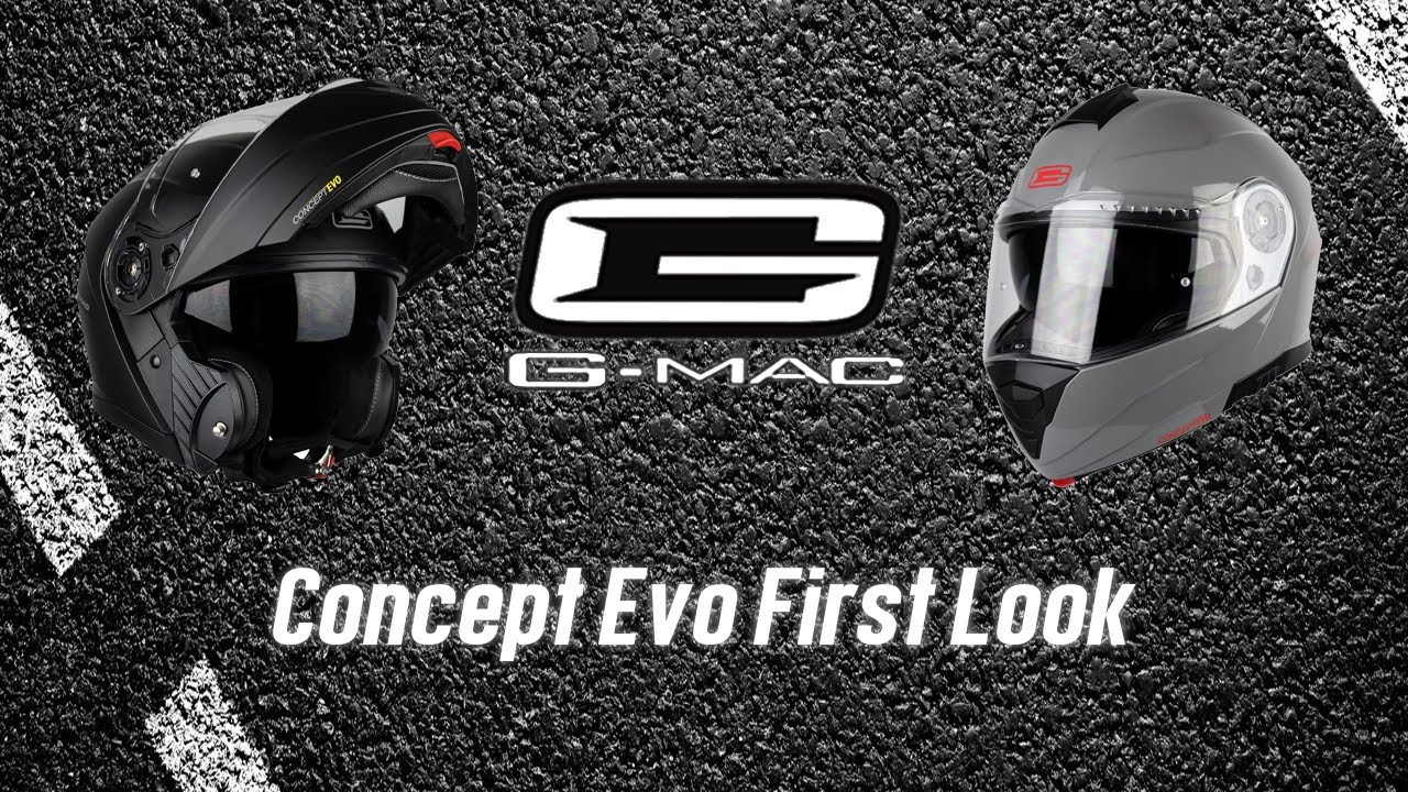 G-Mac Concept Evo Flip Front Helmet - First Look - YouTube