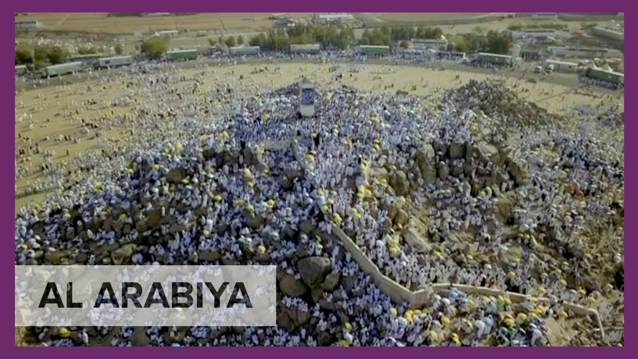 Spectacular drone footage from Mount Arafat - YouTube