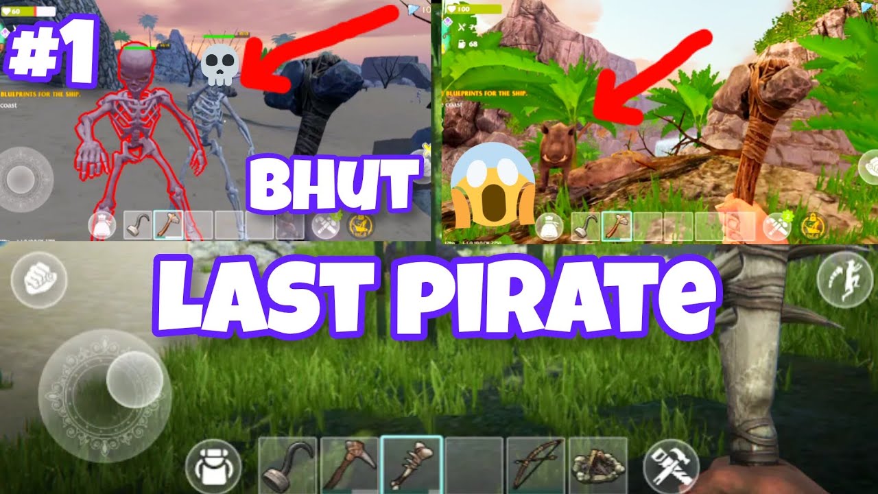 last pirate survival island game ||Frist time playing last pirate ...