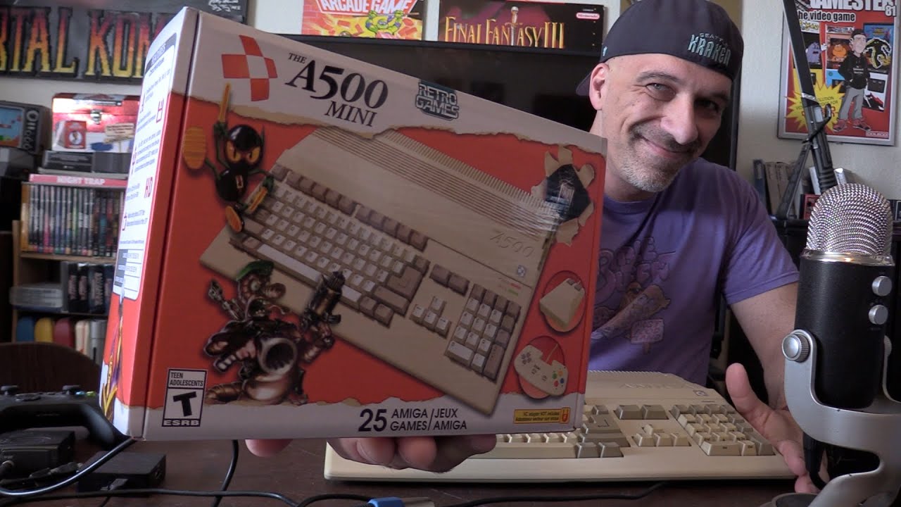 New A500 (Amiga 500) Mini Computer Review - Gamester81 - YouTube