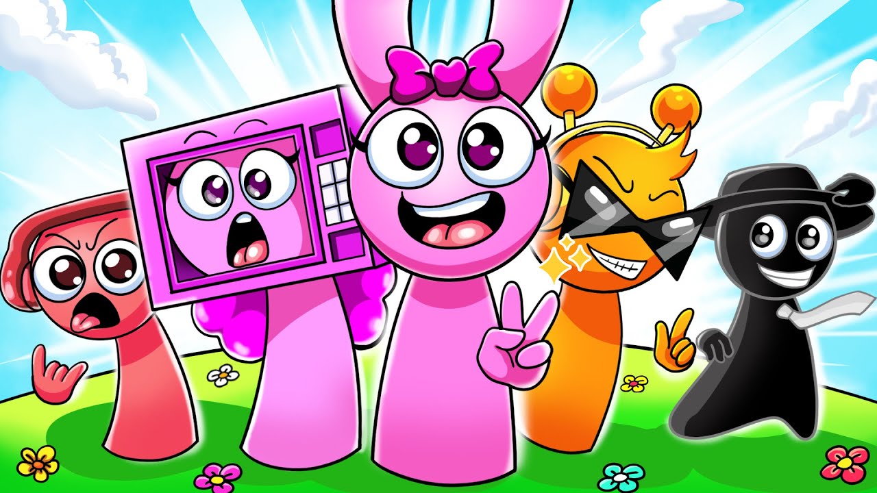 Sprunki - Pink, Pinkbot, Black Are All Transformed | Incredibox Sprunki ...