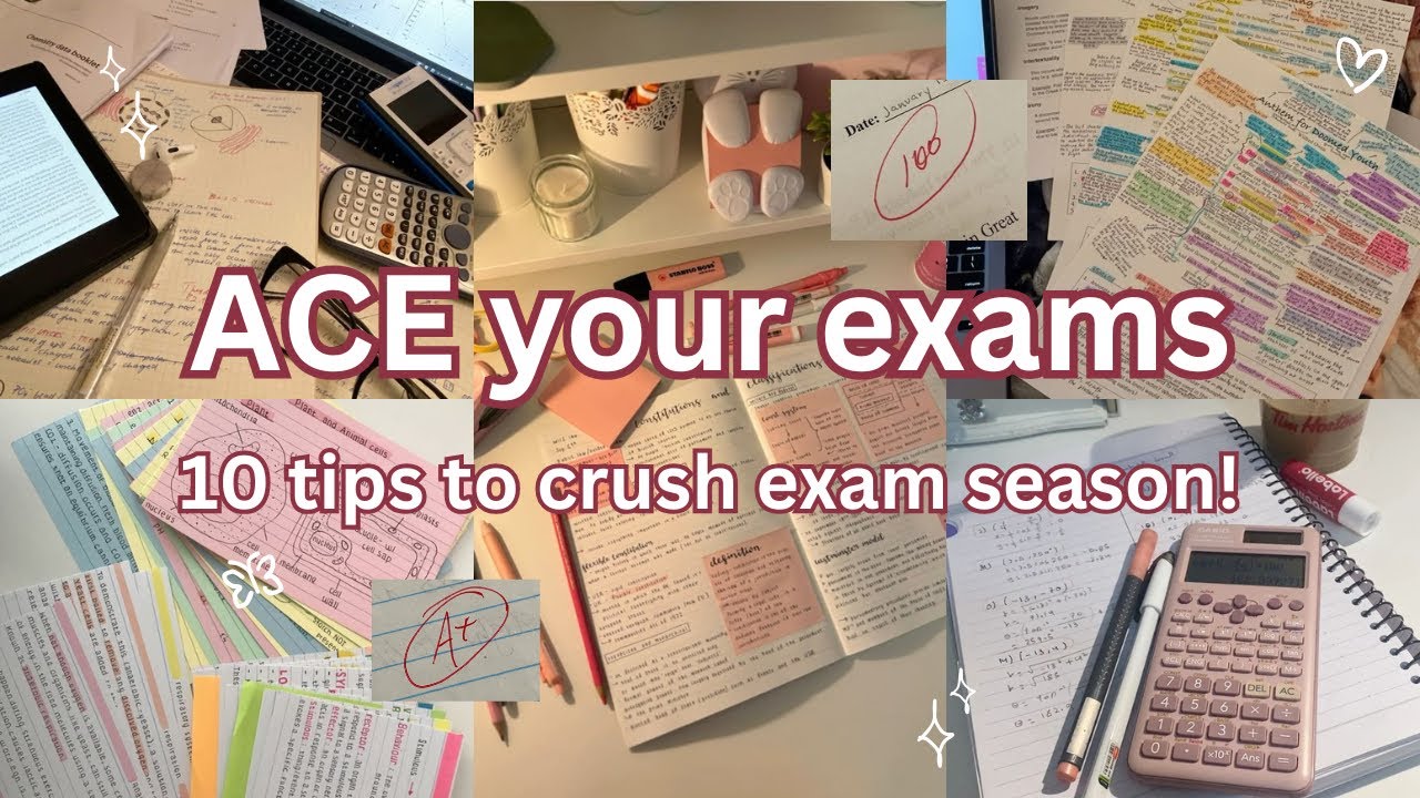 how to ACE all exams | 10 tips you NEED - YouTube