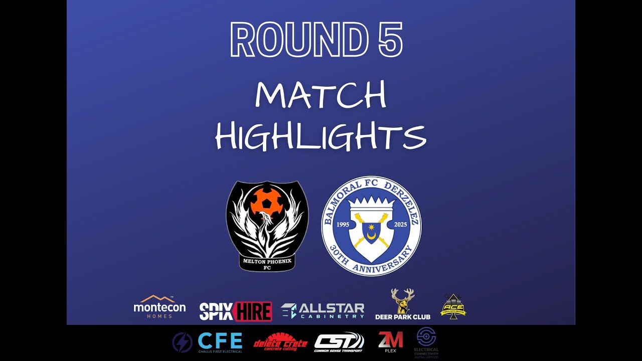 Melton Phoenix FC v Balmoral FC - Highlights - 26 April 2025 - YouTube