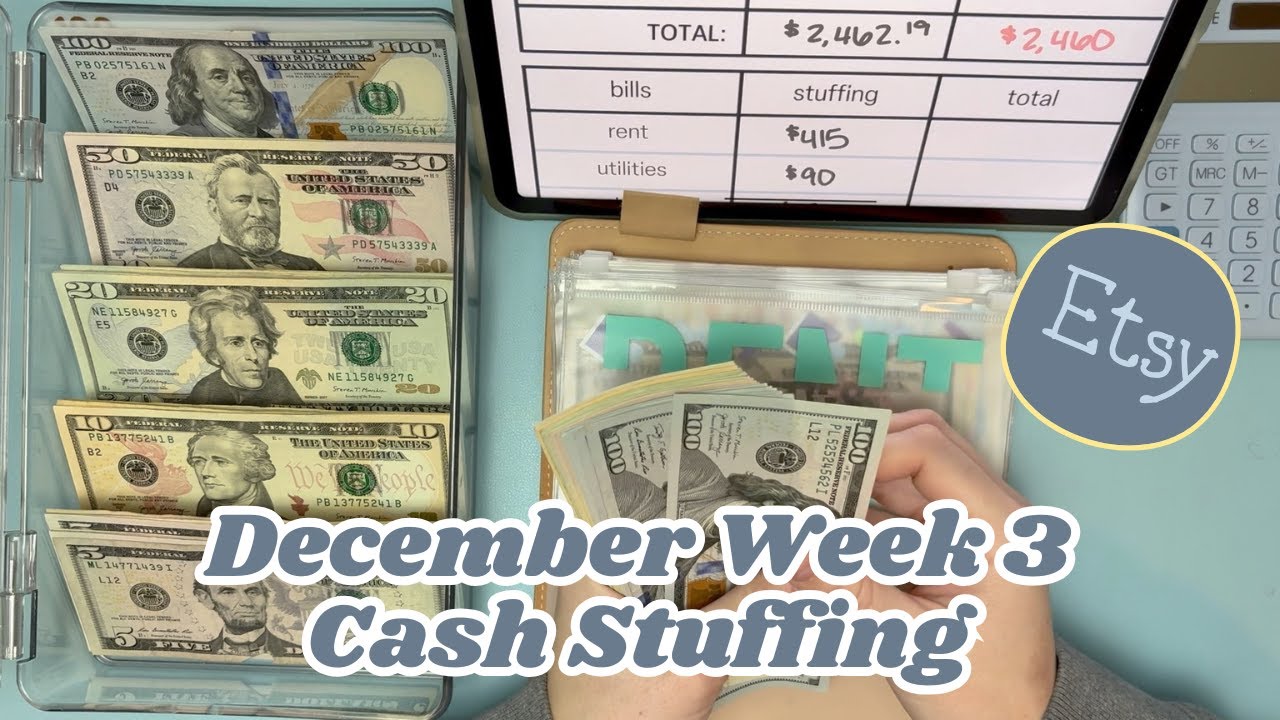 December Week 3 Cash Envelope Stuffing || Full-Time Income & YouTube ...
