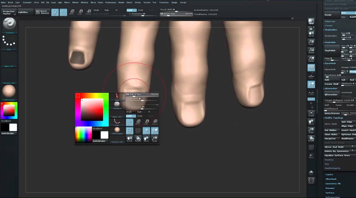 ZBrush tutorial: Sculpt a hand, Part 5 - YouTube
