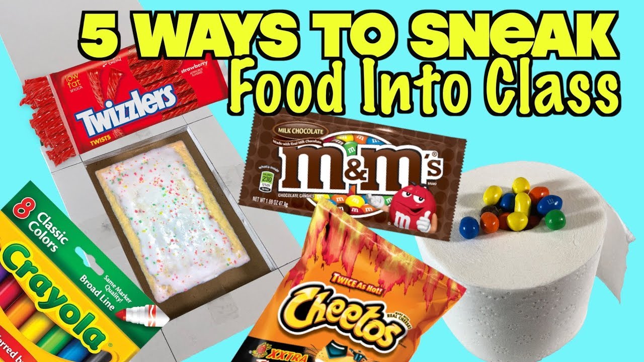 5 Smart Ways To Sneak Food and Candy Into Class: PART 21- HOW TO PRANK ...