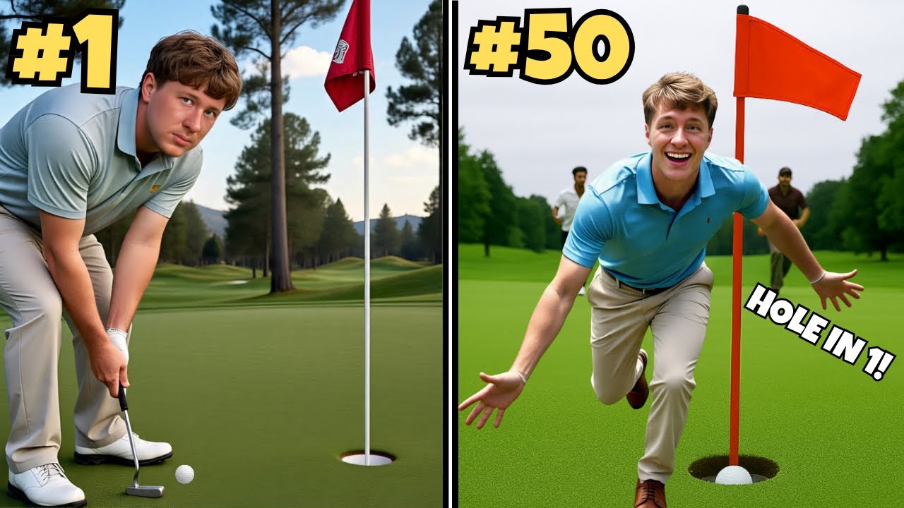 The Hardest Golf Challenge Of All Time (Level 1-50 Golf Shots) - YouTube