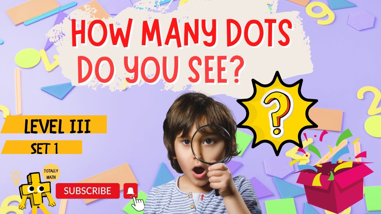 FUN Addition activity- HOW MANY DOTS DO YOU SEE? - YouTube