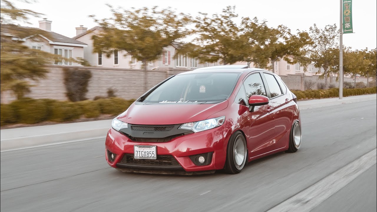 Stanced Honda Fit