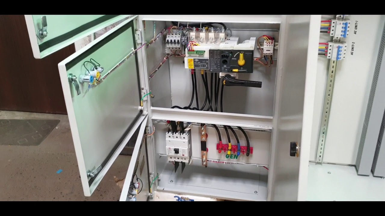 Main Distribution Control panel with ATS 60KW LOAD - YouTube