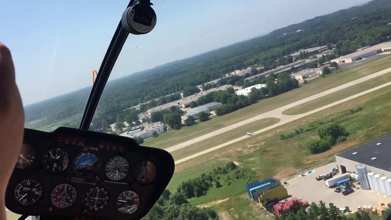 Helicopter tour of Grand Haven Michigan - YouTube