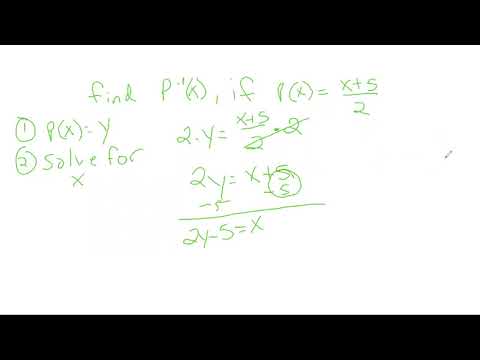 How to find a Linear Inverse 1 - YouTube