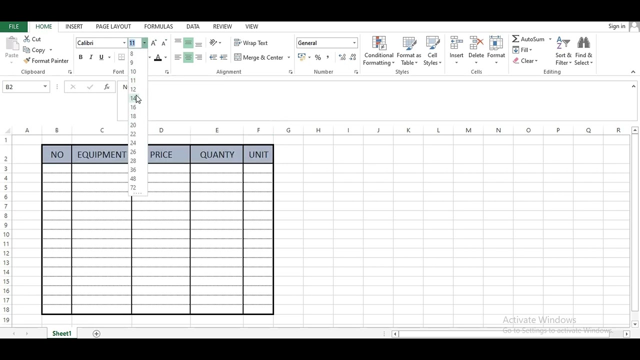 How To Make Table in EXCEL - YouTube