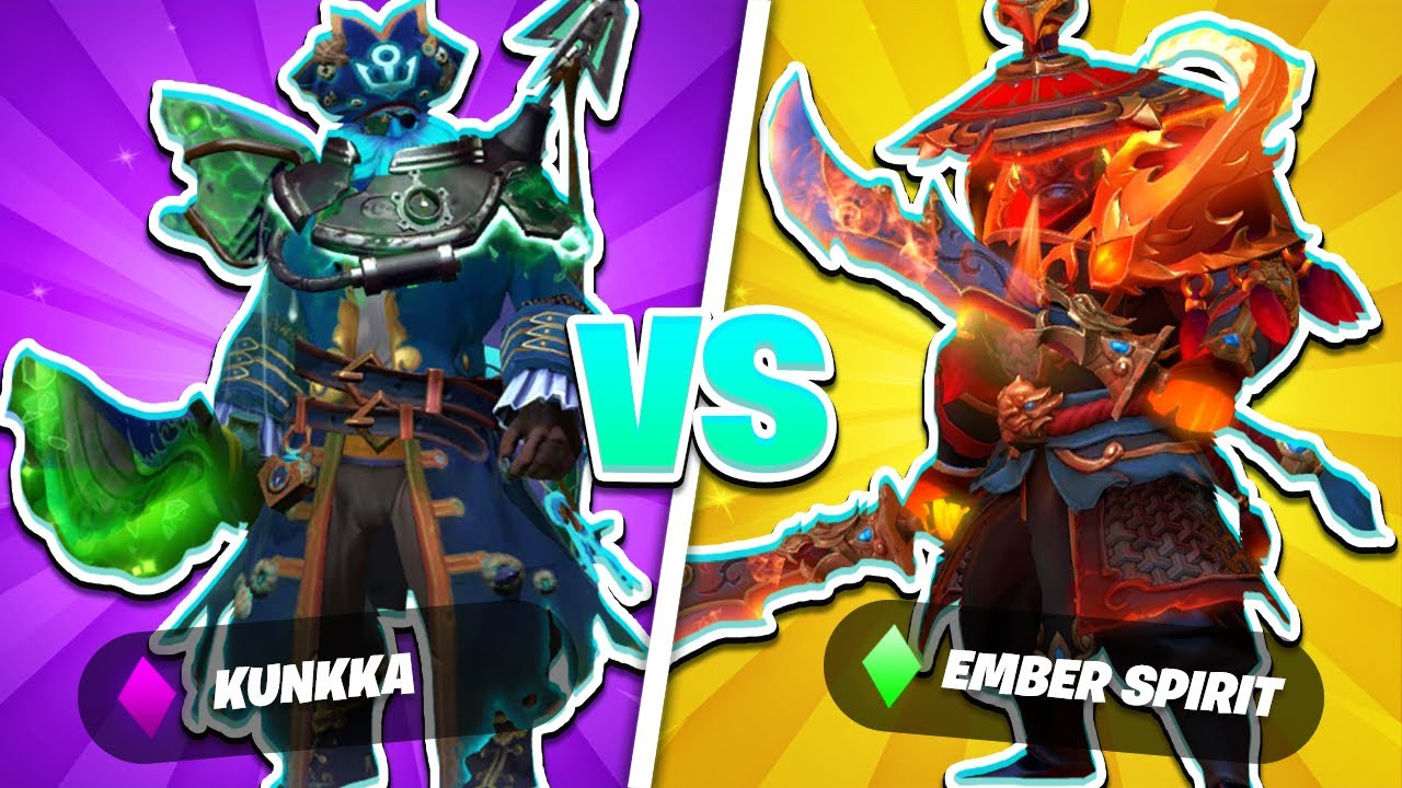 KUNKKA vs EMBER SPIRIT Midlane Matchup EXPLAINED! 7.34 - YouTube
