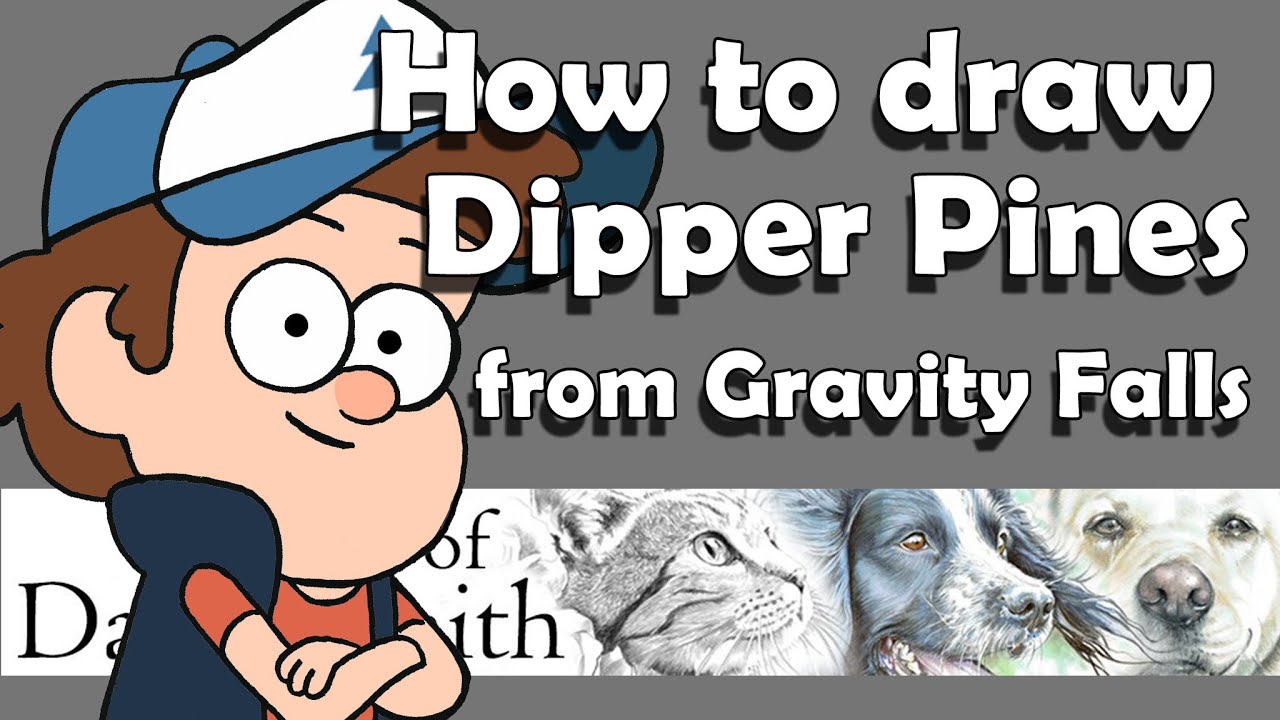 How to draw Dipper Pines from Gravity Falls - YouTube