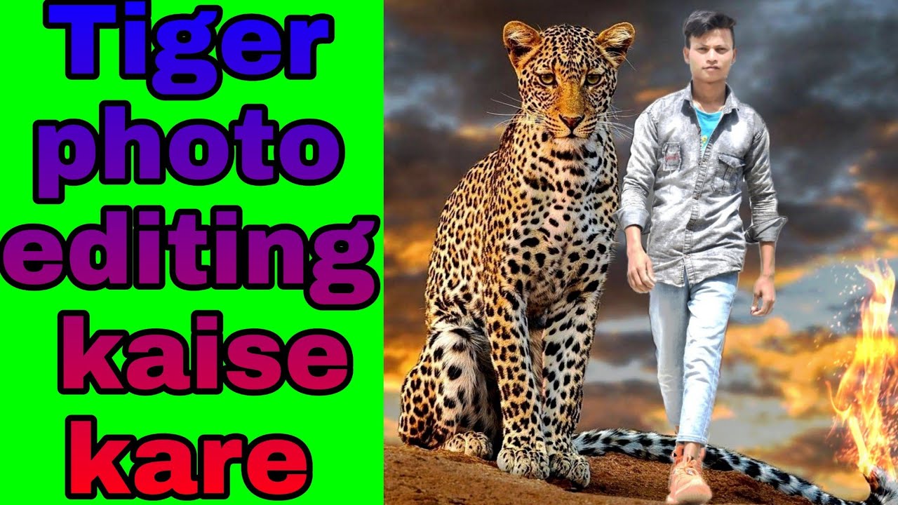 Tiger photo editing kaise karen simpal tarikai - YouTube