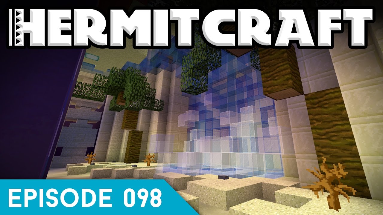 Hermitcraft IV 098 | EPIC GLASS WATERFALL | A Minecraft Let's Play ...