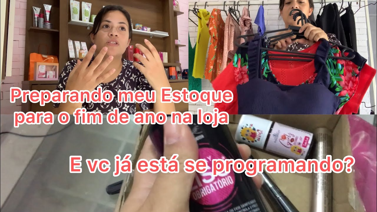 Ja estou me programando para o fim de ano na loja - YouTube