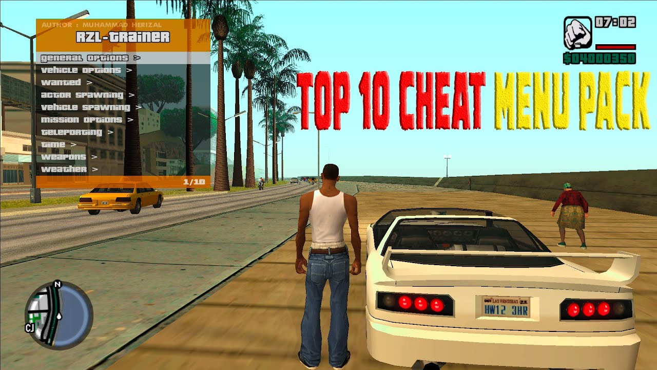 GTA San Andreas Top 10 Cheats - 2021 Cheat Codes - YouTube