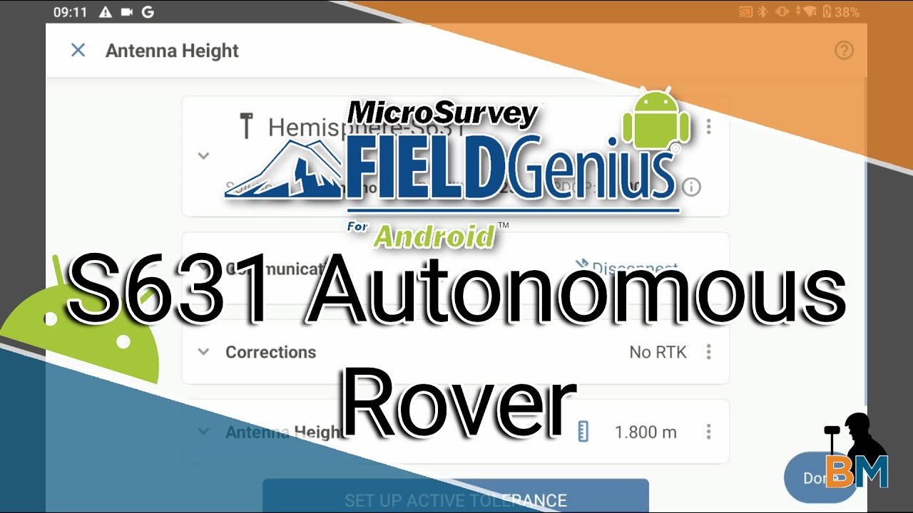 FieldGenius for Android: Autonomous Rover with the S631 | Bench Mark ...