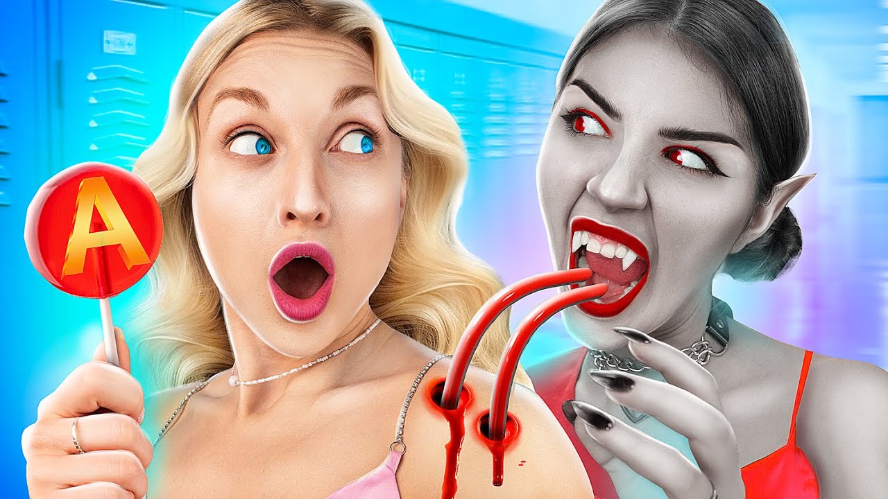 Poor Vampire in a Fancy Vampire School / How to Become a Vampire? - YouTube