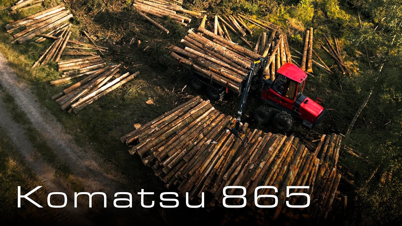 Komatsu 865 Forwarder, 4K - YouTube