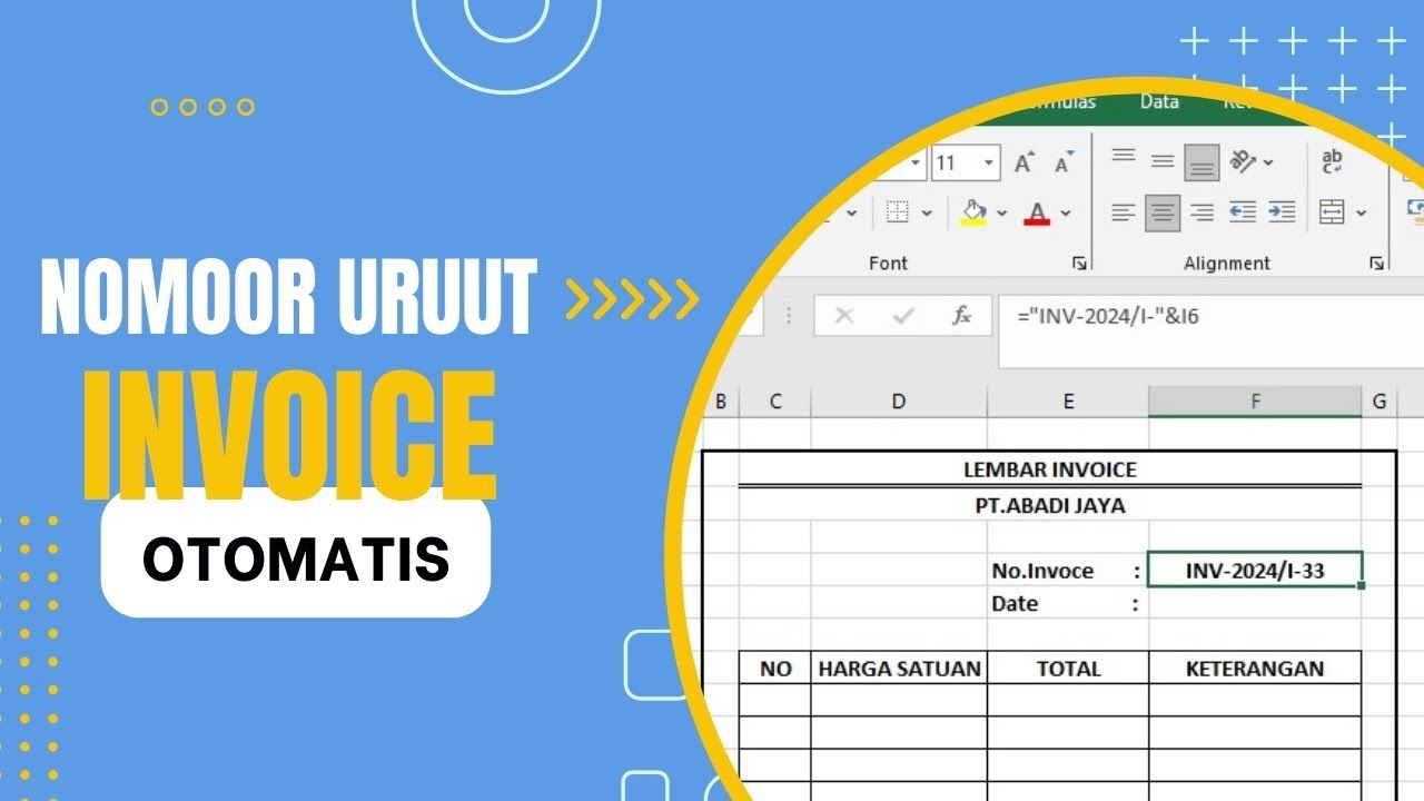 Nomor INVOICE Otomatis||tutorial - YouTube